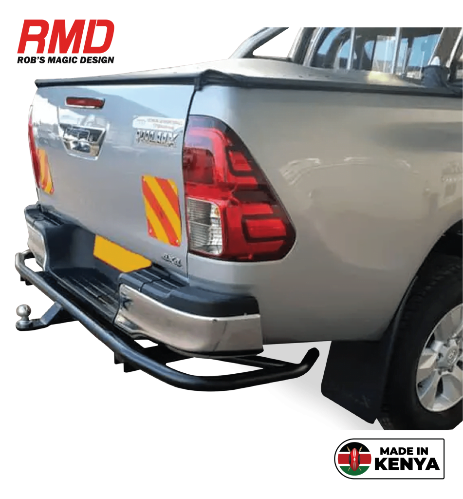 Toyota Hilux KUN125 (+15) Rear Tubular Bar Wrap Around Tow Bar with ...