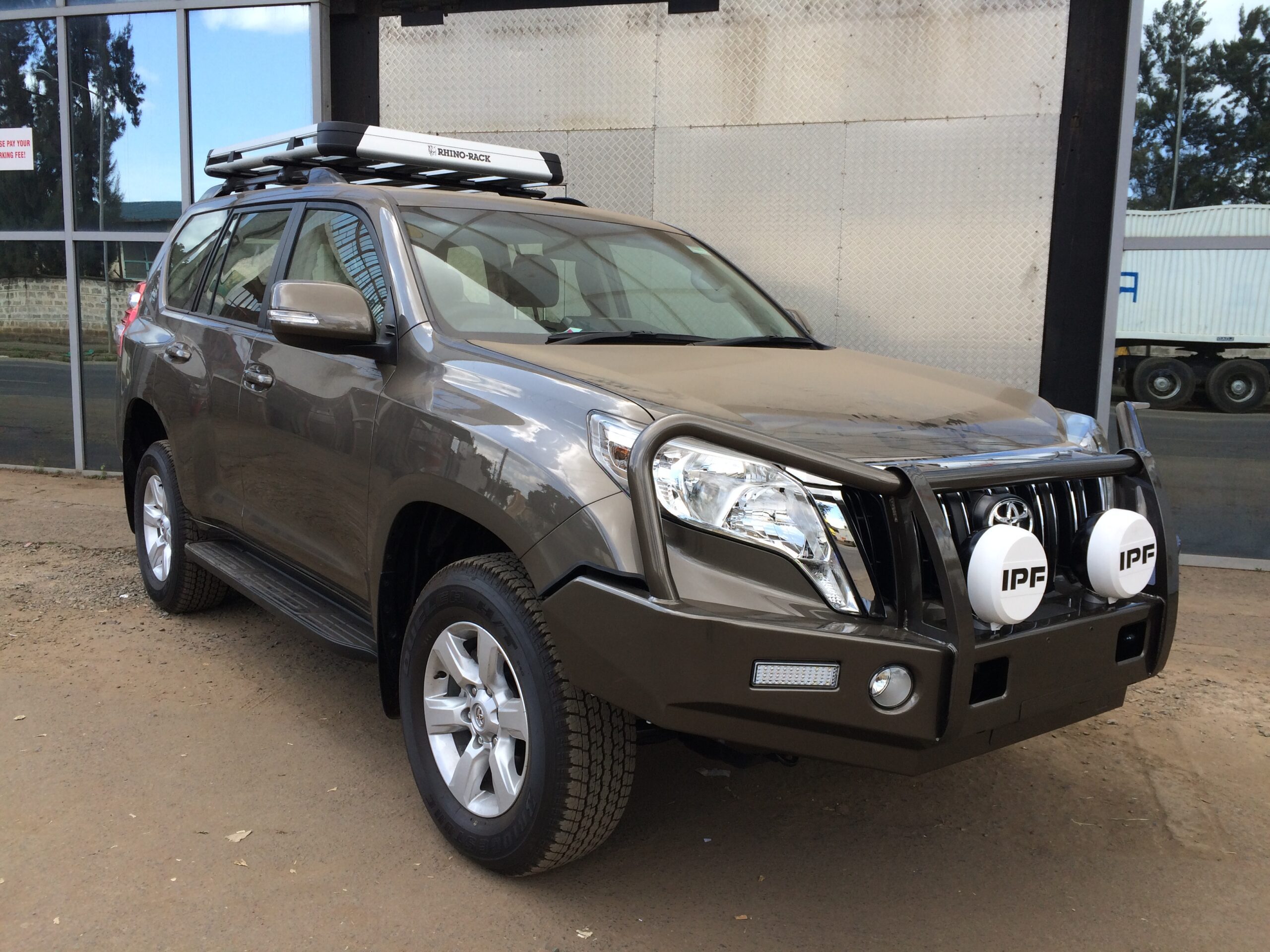 Toyota Prado LJ150 (-2017) Bull Bar T13 Steel Black - Suspension ...
