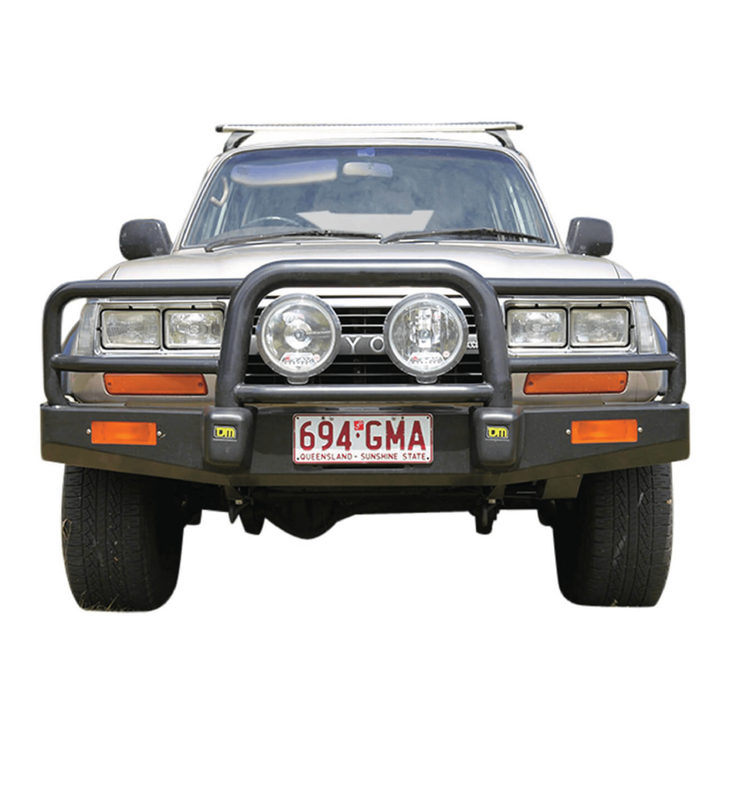 Toyota Land Cruiser 80 TJM Bull Bar T15 Steel Black - Suspension ...