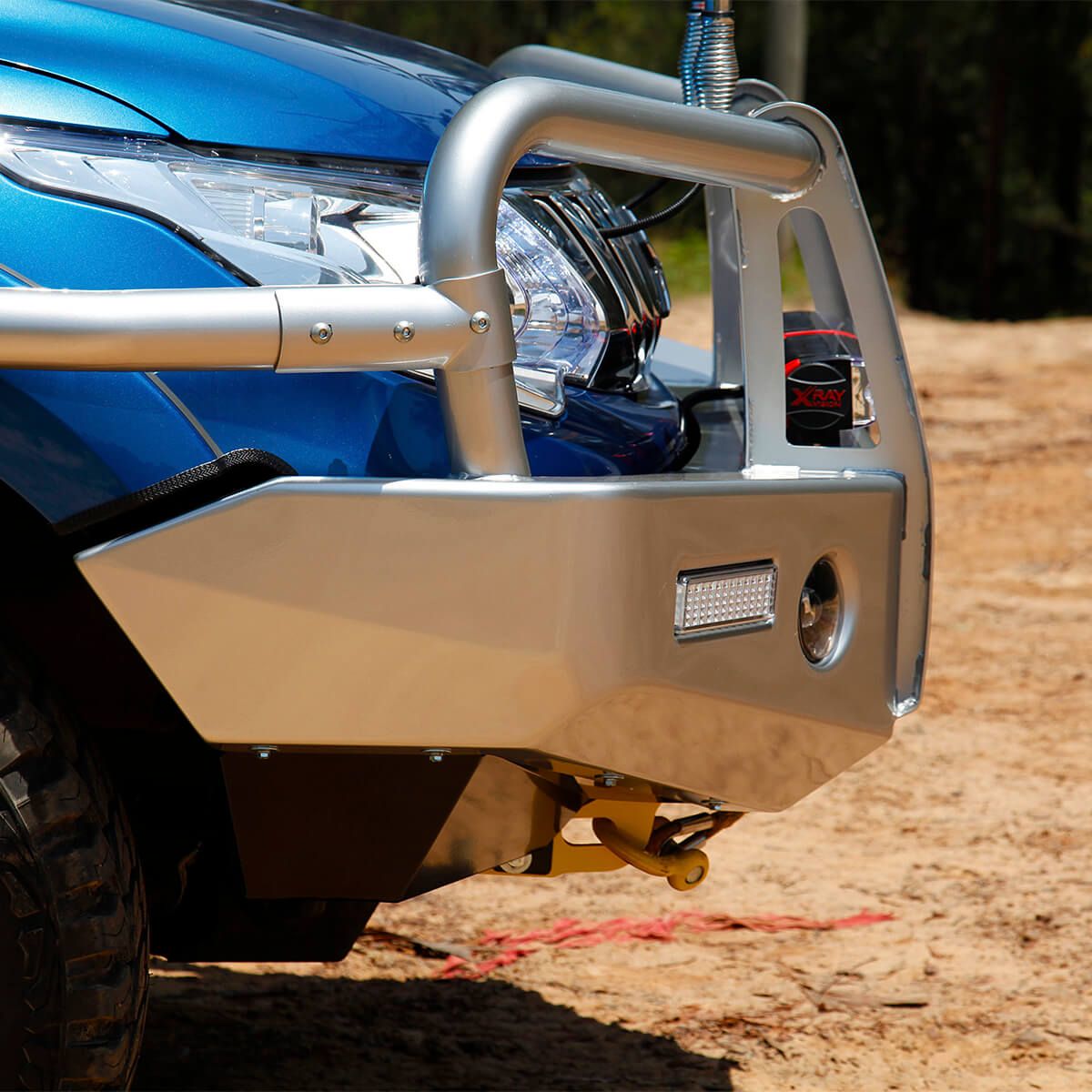 Mitsubishi Triton (+06/2015-11/2018) TJM Bull Bar T13 Steel Black ...