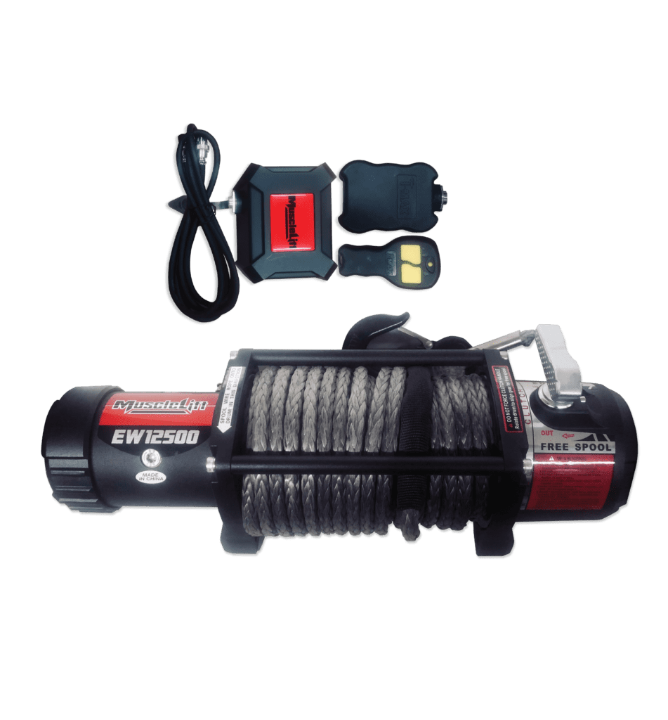 T-Max Electric Musclelift 12,500 Lbs Winch (Synthetic Rope ...