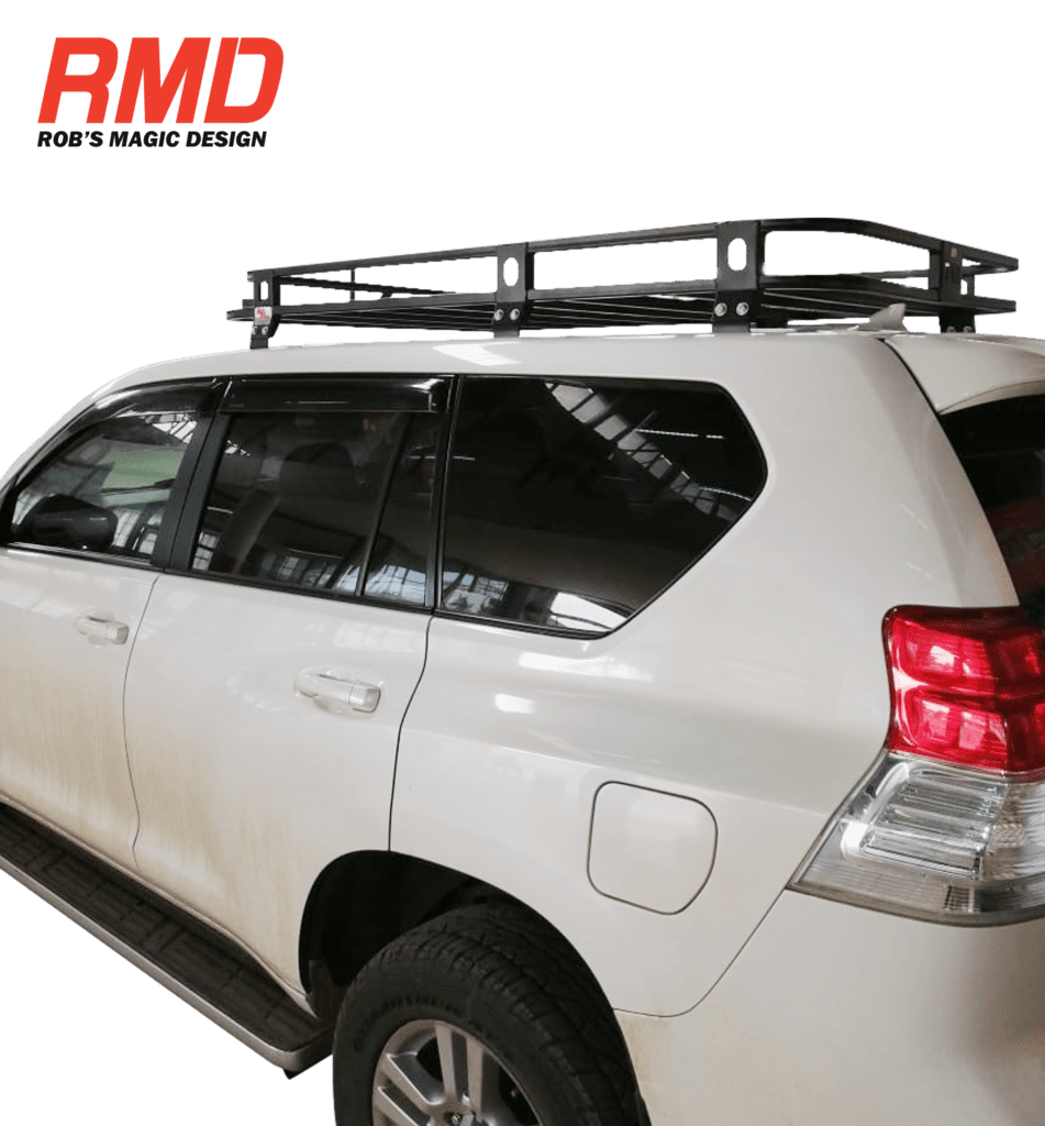 Toyota Prado LJ150 (+2017) TJM Roof Rack Steel Black 6 Leg - Suspension ...