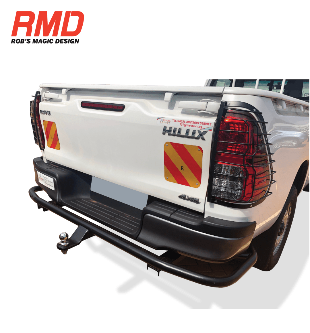 Toyota Hilux (+09/2015 on) Rear Tubular Bar Wrap Around Tow Bar with ...