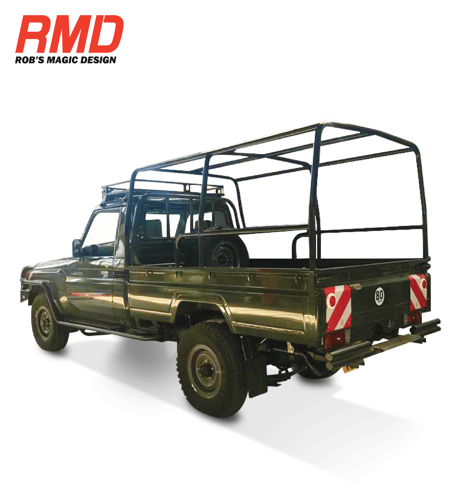 Toyota Land Cruiser 79 External Roll Cage (to suit Front Facing seats ...