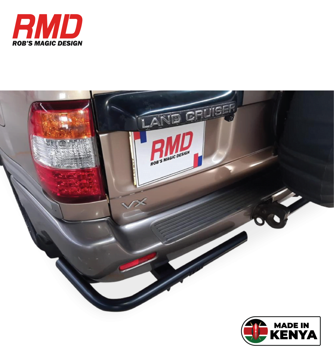 Toyota Land Cruiser 100/101/105 Rear Tubular Bar Wrap Around with ...