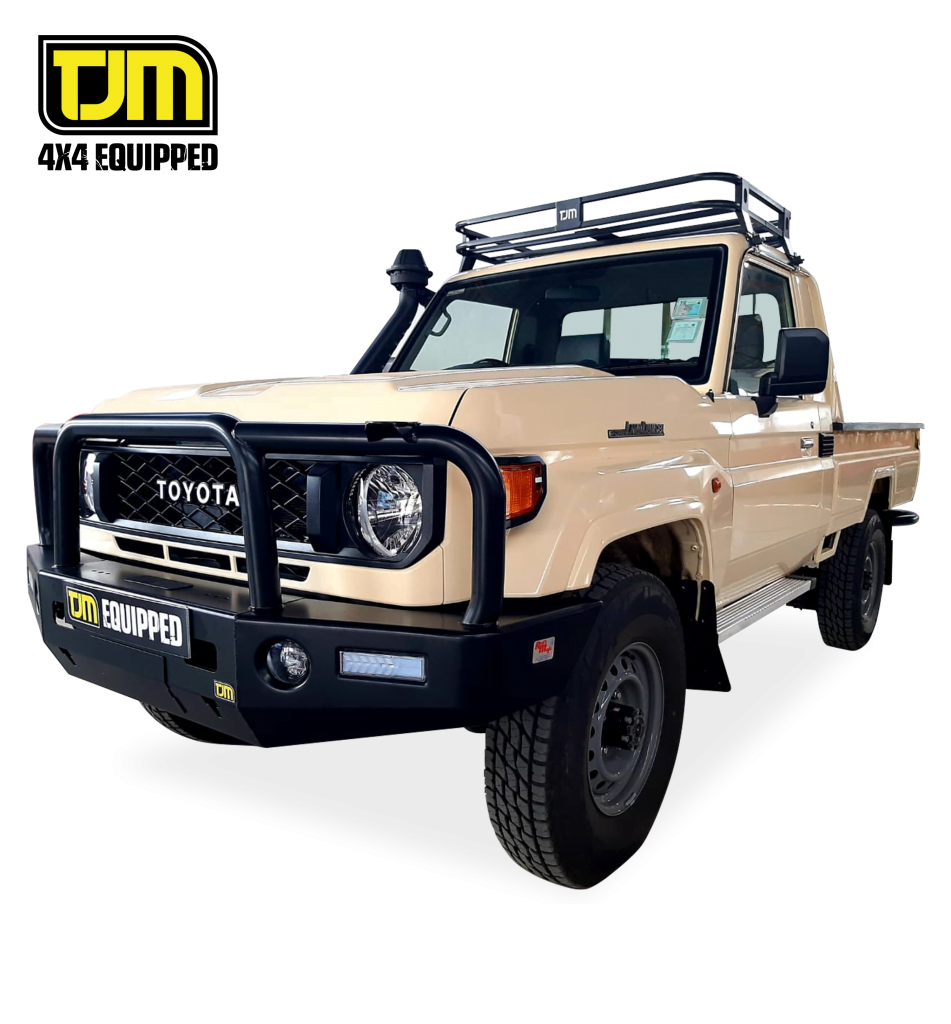 Toyota Land Cruiser 76/78/79 (+2022) TJM Bull Bar T15 Steel Black ...